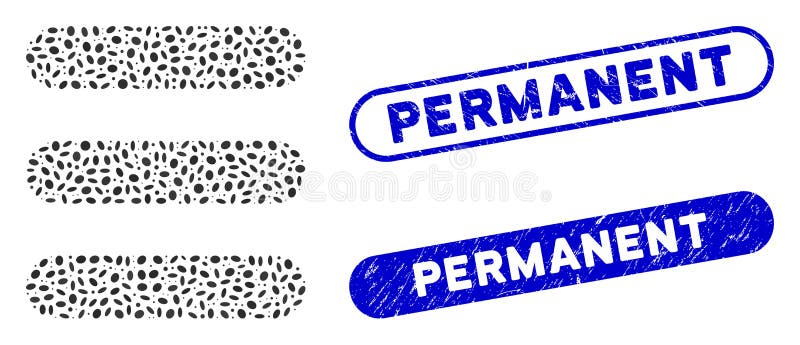 Ellipse Collage Stack with Grunge Permanent Watermarks Stock ...