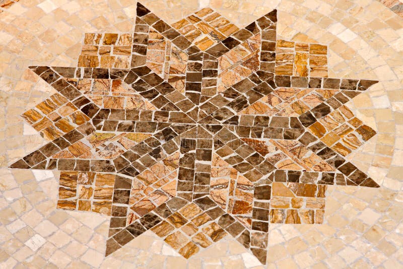 Floor star mosaic stock photo. Image of flooring, shape - 33735792