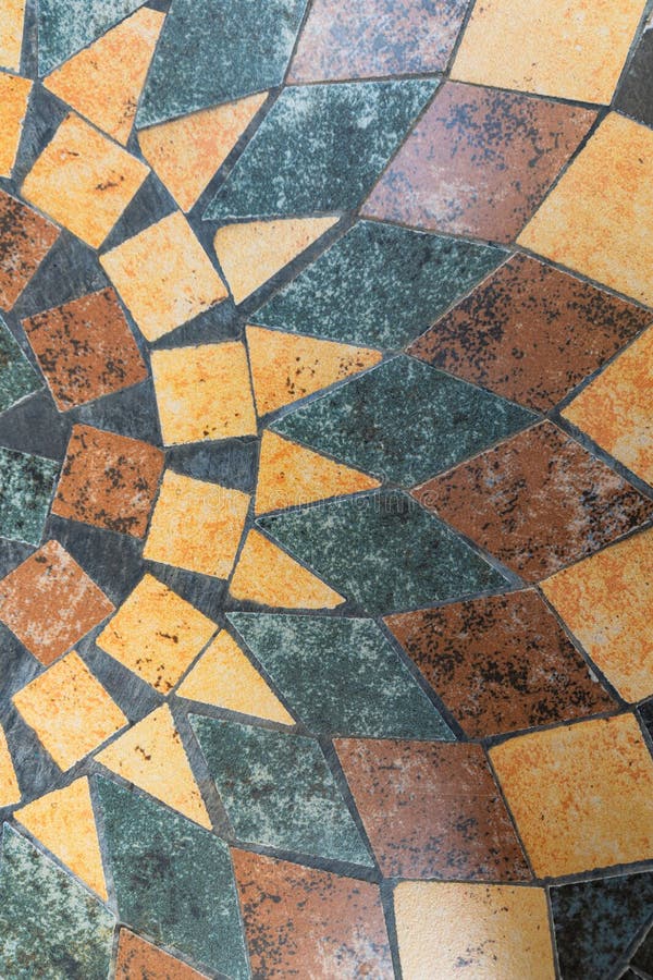 Mosaic Stone Tile Table Top Pattern Stock Photo - Image of abstract ...