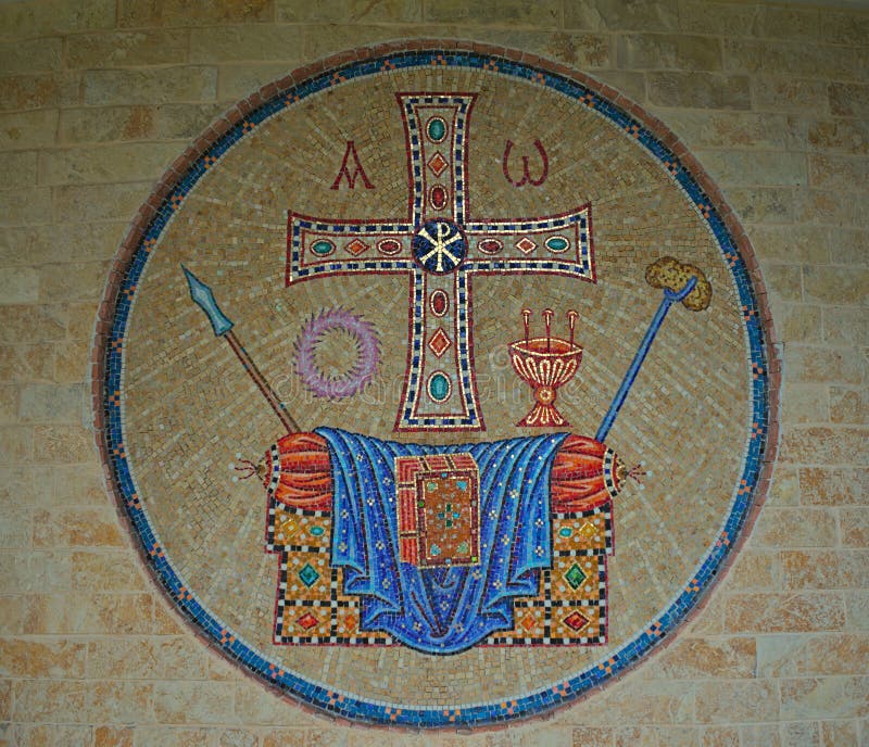 Christian Symbols in the Jerusalem East Market Stock Photo - Image of ... Christian Symbols in the Jerusalem East Market Stock Photo - Image of ...