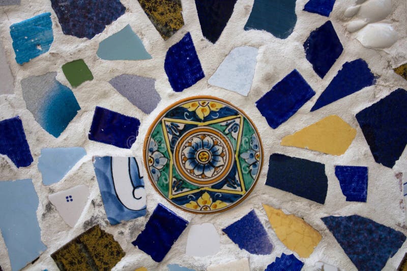 Mosaic Texture with Various Shapes Stock Image - Image of mosaic, color ...