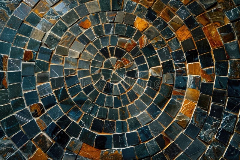Mosaic Tile Pattern stock image. Image of cultural, generated - 364532781