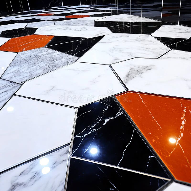 Mosaic Tile Texture Featuring Abstract Patterns with Fragments of ...