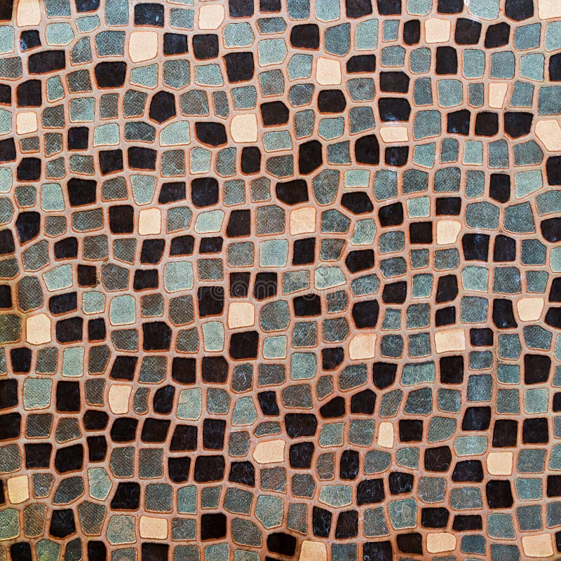 Mosaic Tiles in Burgundy Colour Stock Image - Image of cubes, circle ...