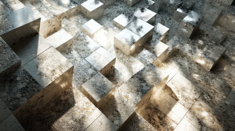 Mosaic Tiles with Raised and Recessed Surfaces, Intricate Light and ...