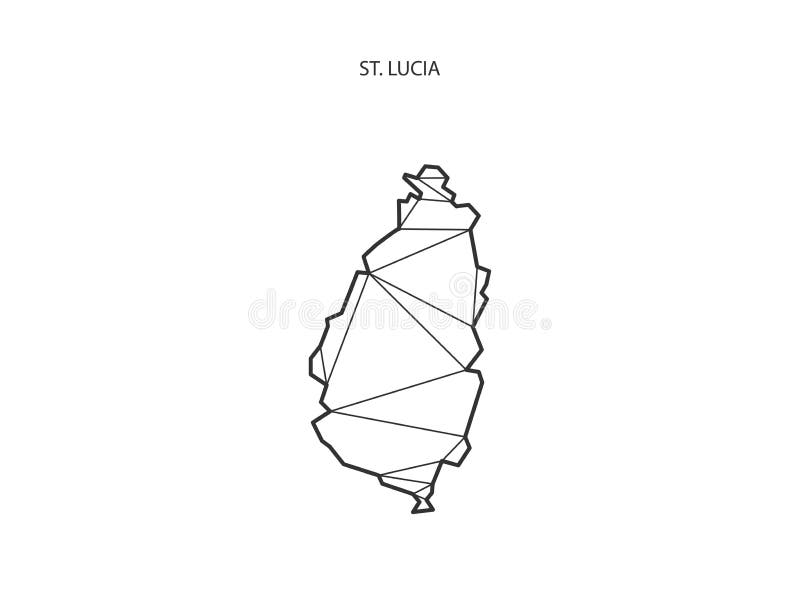 St Lucia Outline Stock Illustrations – 29 St Lucia Outline Stock ...