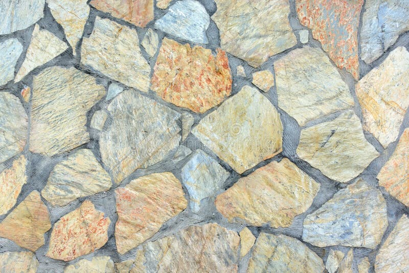 Mosaic of Uneven Stones. Background of Large Light Cobblestones Stock ...