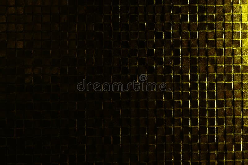 Close Up Mosaic Wall Texture Background with Warm Light Stock Photo ...