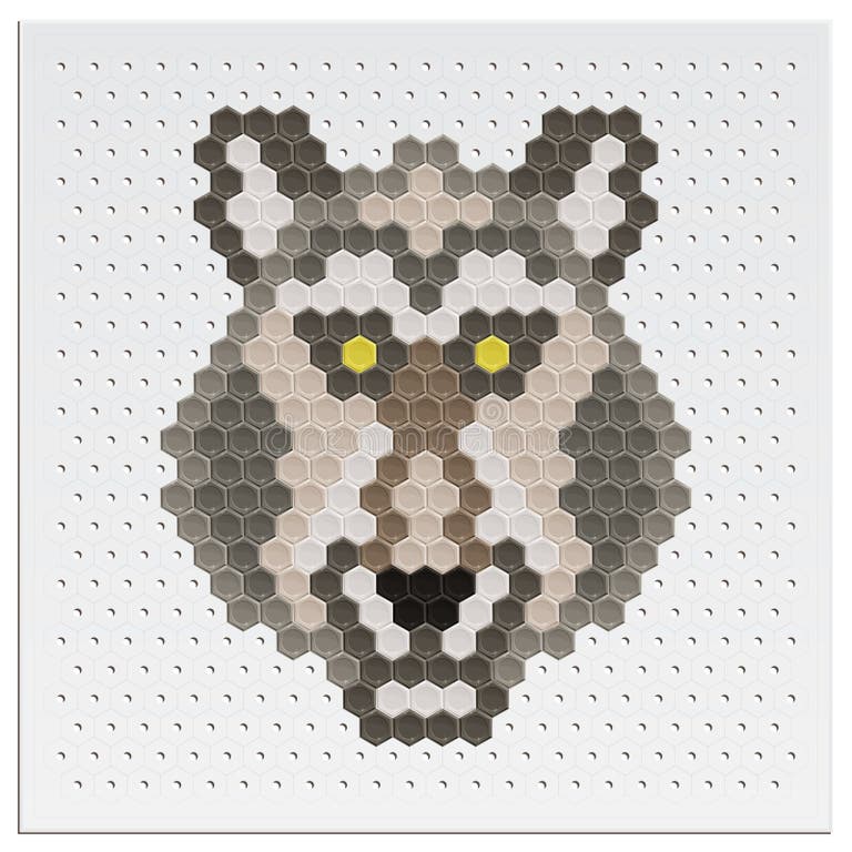 Mosaic Wolf stock vector. Illustration of animal, danger - 42451784