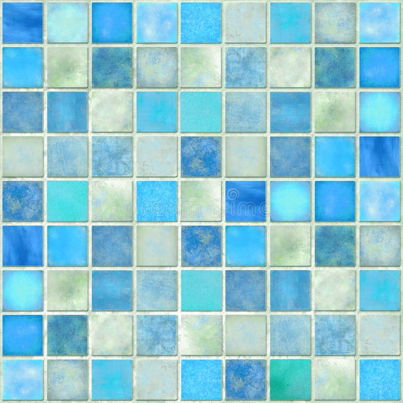 Mosaico azul del azulejo foto de archivo. Imagen de rejilla - 18342098