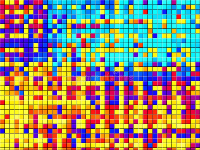 Mosaico colorido abstracto stock de ilustración. Ilustración de ...