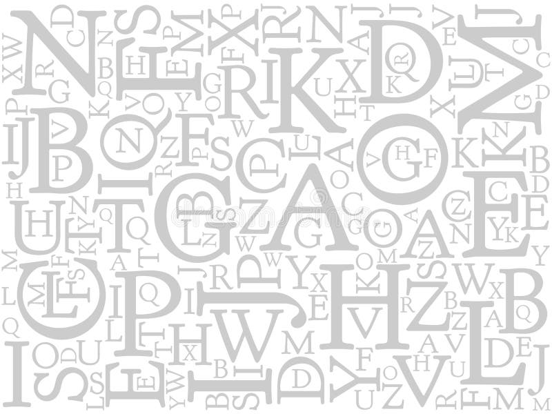Mosaico Del Fondo De Letras Ilustración del Vector - Ilustración de ...