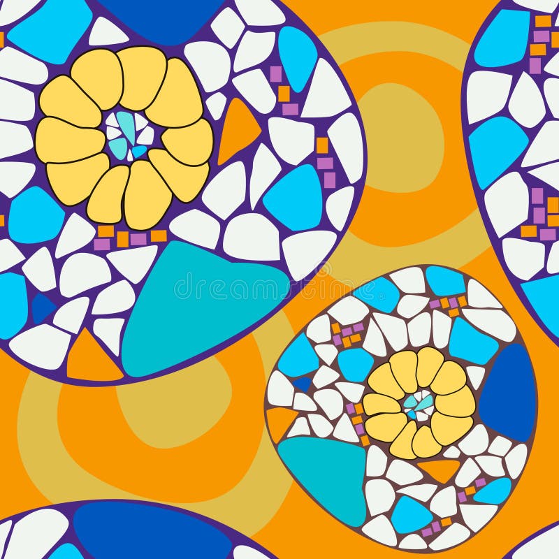 Mosaico del vector ilustración del vector. Ilustración de geométrico ...