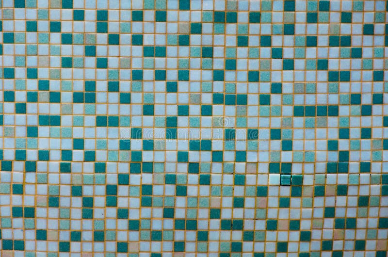 Azulejos De Mosaico Verdes Del Tono Foto de archivo - Imagen de verde ...