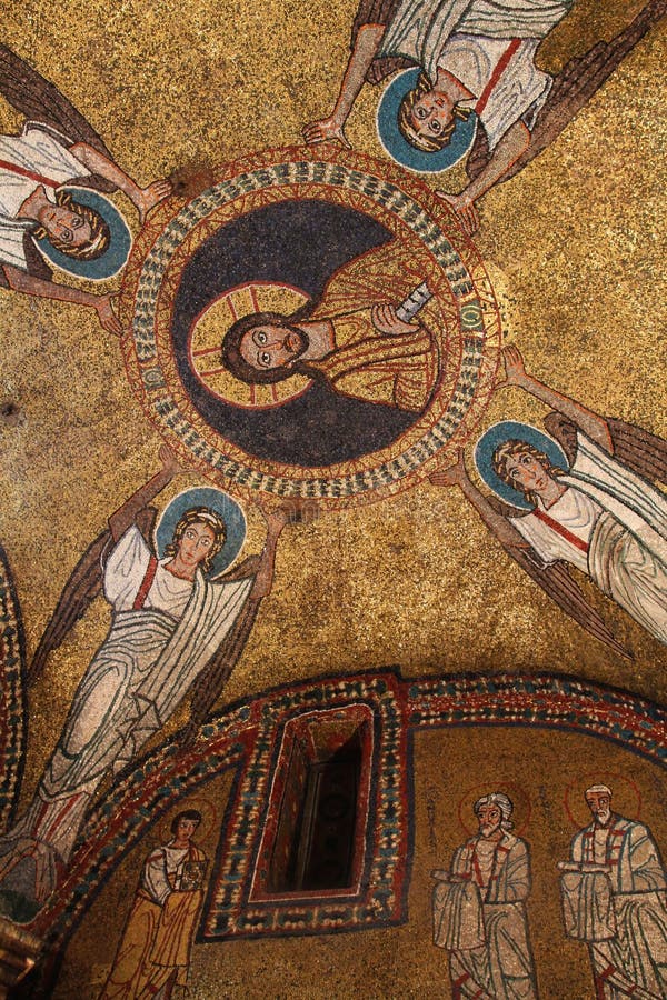 Mosaicos de San Prassede foto de archivo. Imagen de italia - 30326384