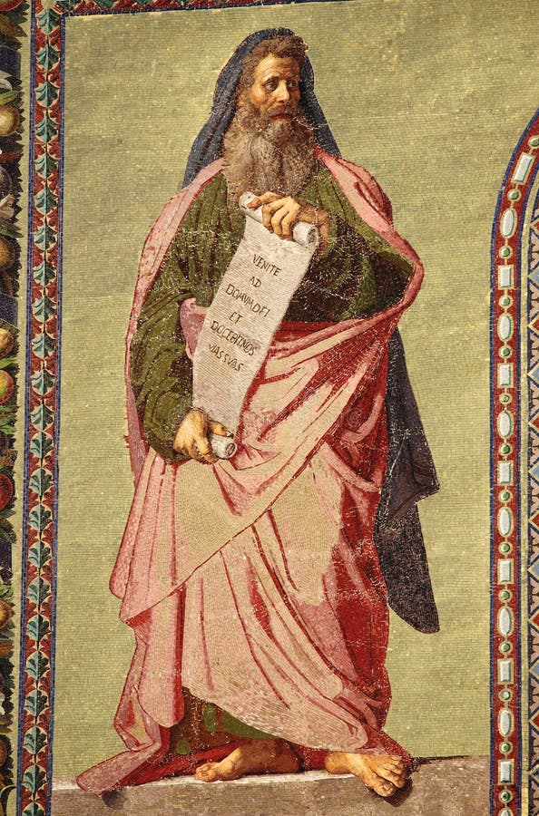 Prophet Jesaja stockfoto. Bild von architektur, marmor - 99437982