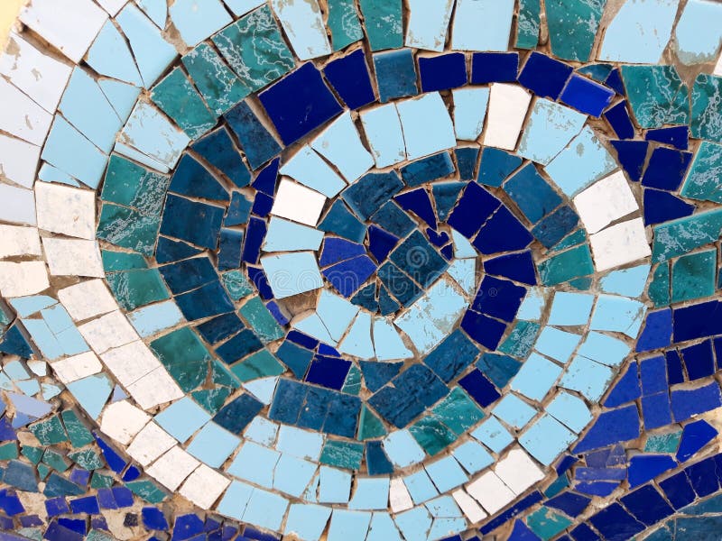 Mosaik-Spirale Auf Der Wand Stockfoto - Bild von form, wand: 20907562