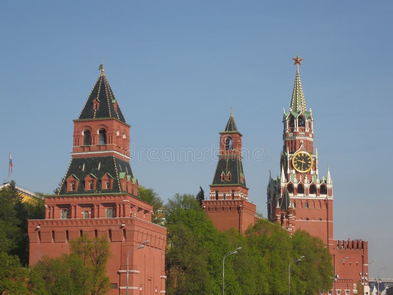 Moscú, Rusia, Castillo De Kremlin Foto de archivo - Imagen de edificio ...