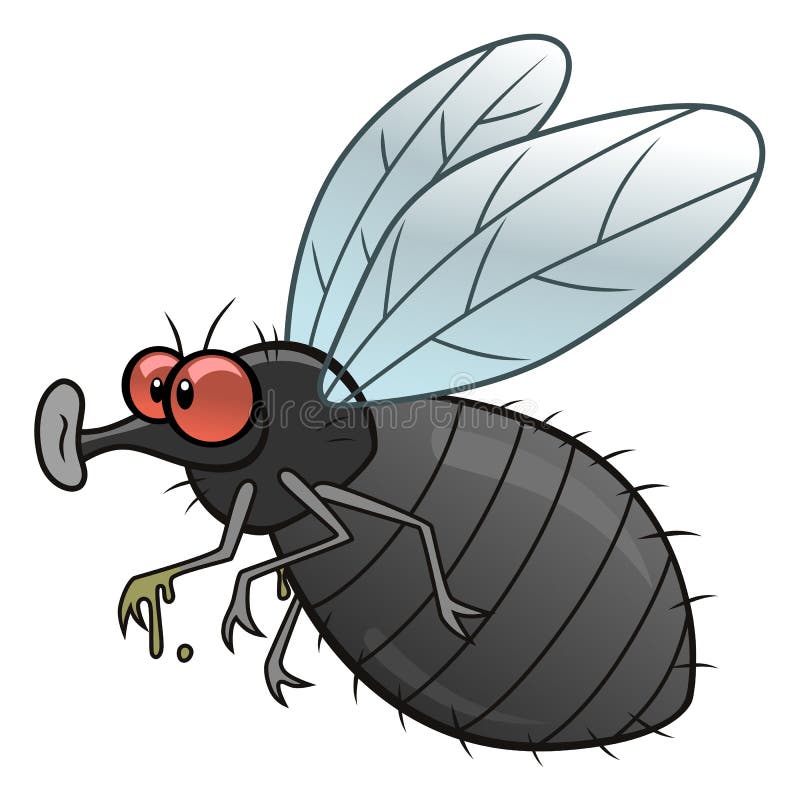 Mosca sucia ilustración del vector. Ilustración de nubes - 25874360