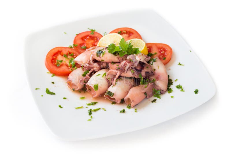 Moscardini stock image. Image of dish, garnish, cuttlefish - 50961545