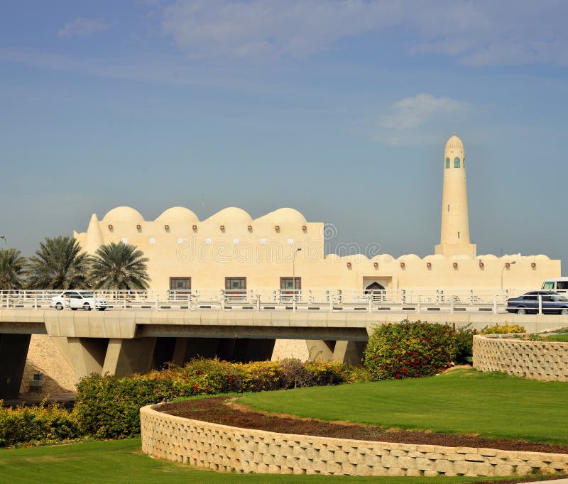 La Grande Moschea Di Doha, Qatar Immagine Stock - Immagine di bello ...