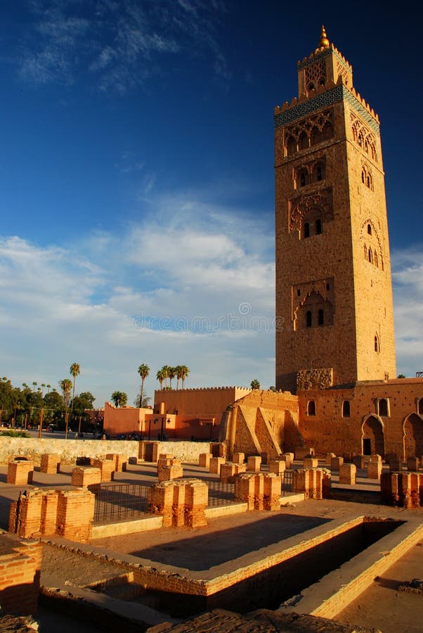 Moschea Koutoubia. Marrakech, Marocco Immagine Stock - Immagine di ...