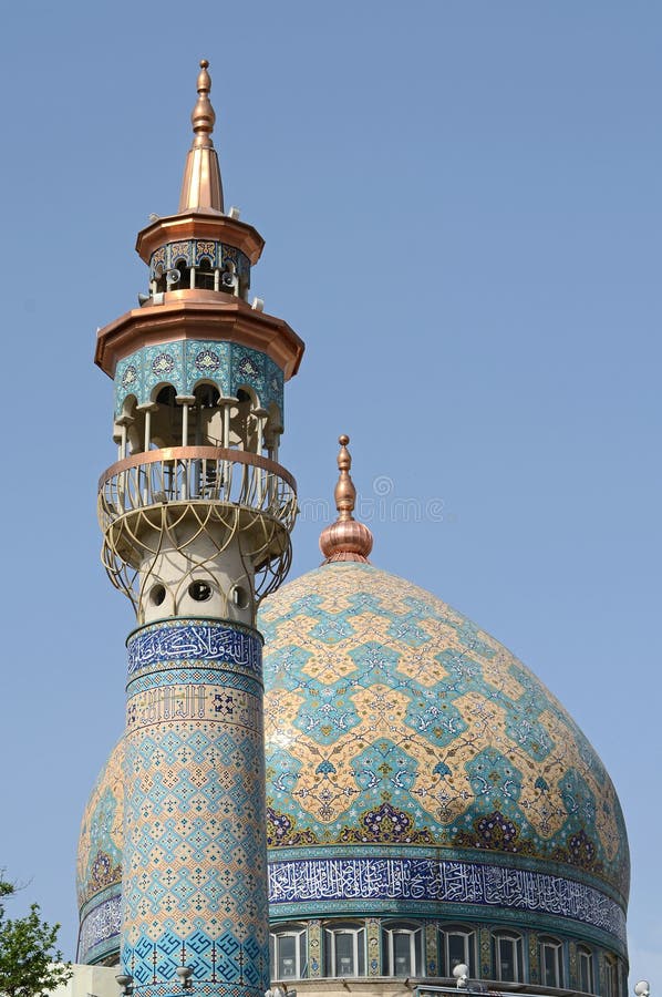 Minarett Wazir Khan an Der Moschee Stockbild - Bild von minarett ...