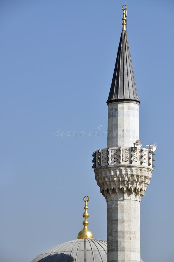 Moschee, Minarett stockfoto. Bild von eindrucksvoll, gott - 16532206