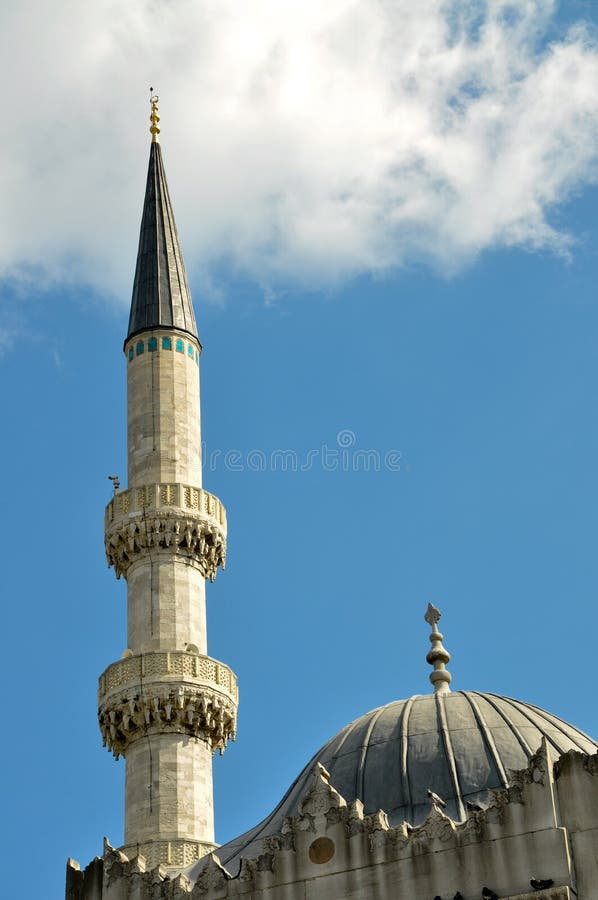 Moschee, Minarett stockfoto. Bild von feiertag, allah - 16532206