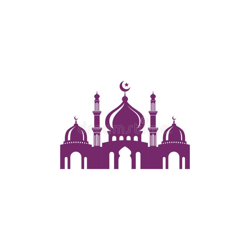 Moschee Symbol Silhouette Logo Vektor Illustration Design Vorlage ...