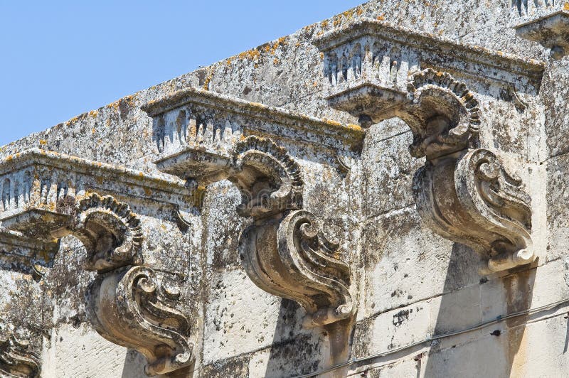 Moschettini Palace. Martano. Puglia. Italy Stock Photo - Image of ...