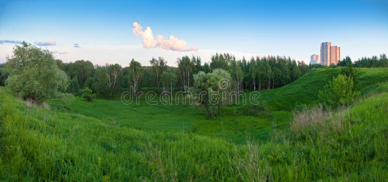 Moscow stock image. Image of landscape, panorama, trees - 19267451
