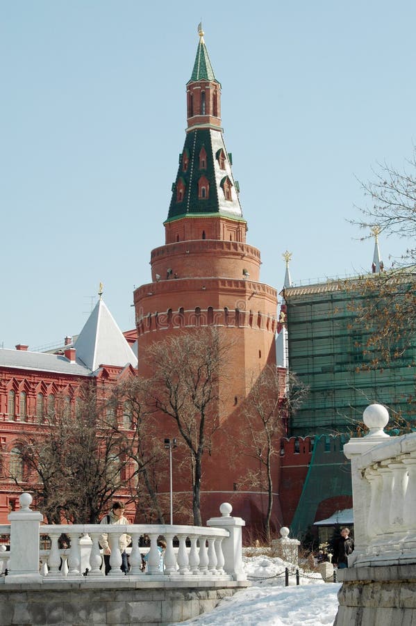 Tower, Kremlin, Moscow, Russia Stock Photo - Image of 1156, wooden ...