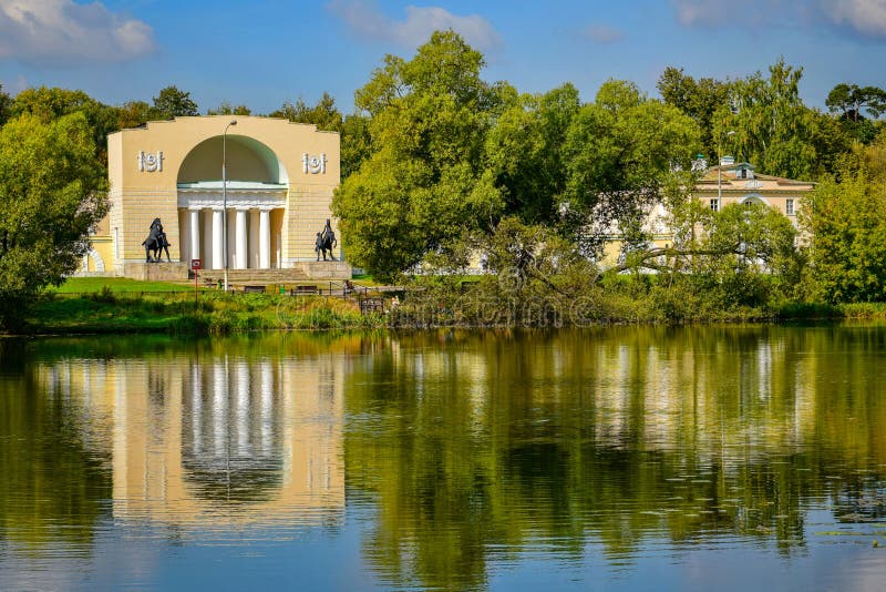 Lake View of the Kuzminki Estate Building Stock Photo - Image of ...