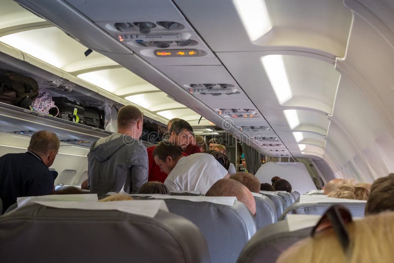 Moscow. Airport Domodedovo. September 30, 2018: a Passenger and ... Moscow. Airport Domodedovo. September 30, 2018: a Passenger and ...