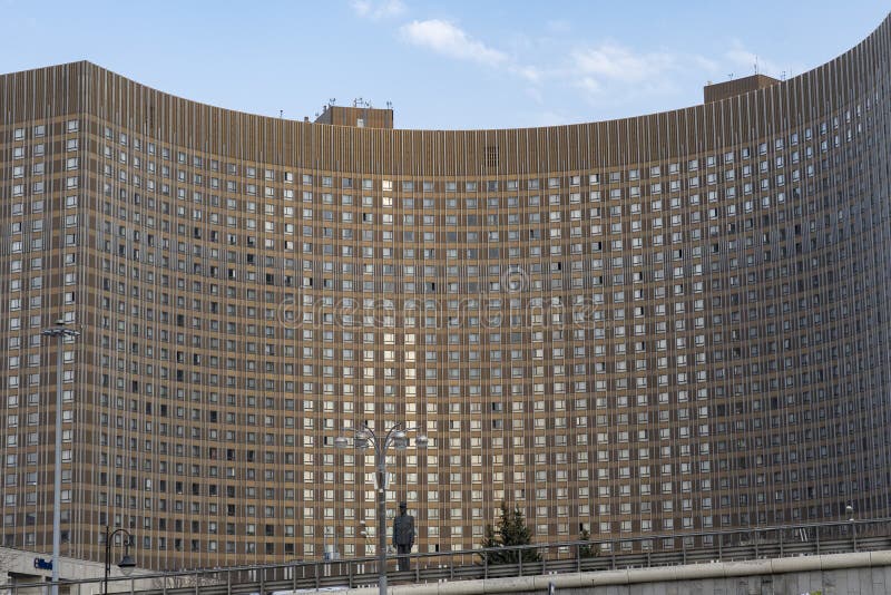 Hotel Cosmos in Moscow at VDNKh Editorial Image - Image of president ...