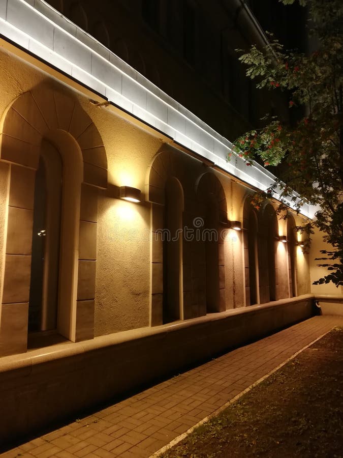 Moscow architecture night stock photo. Image of night - 156870888