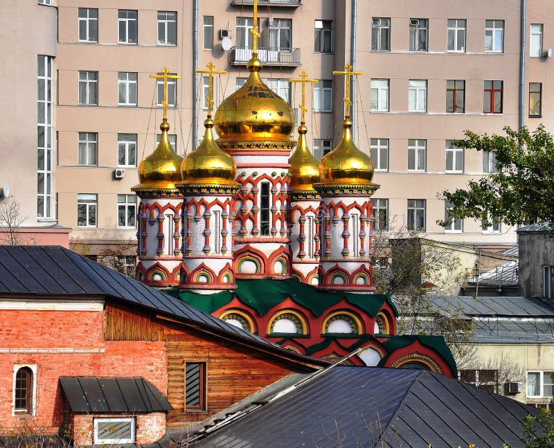 Moscow church stock image. Image of moscow, dome, church - 60344177