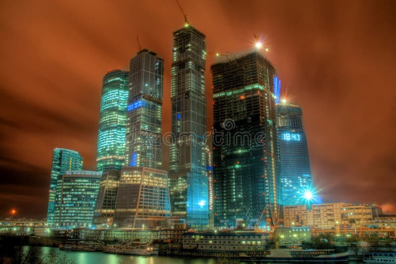 Moscow from above stock photo. Image of skyline, scenery - 16433152