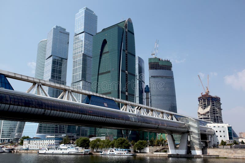 Moscow city buildings. editorial stock photo. Image of gateway - 18754318