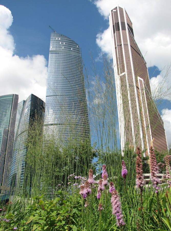 Moscow-city, Civilization and Nature Editorial Image - Image of high ...