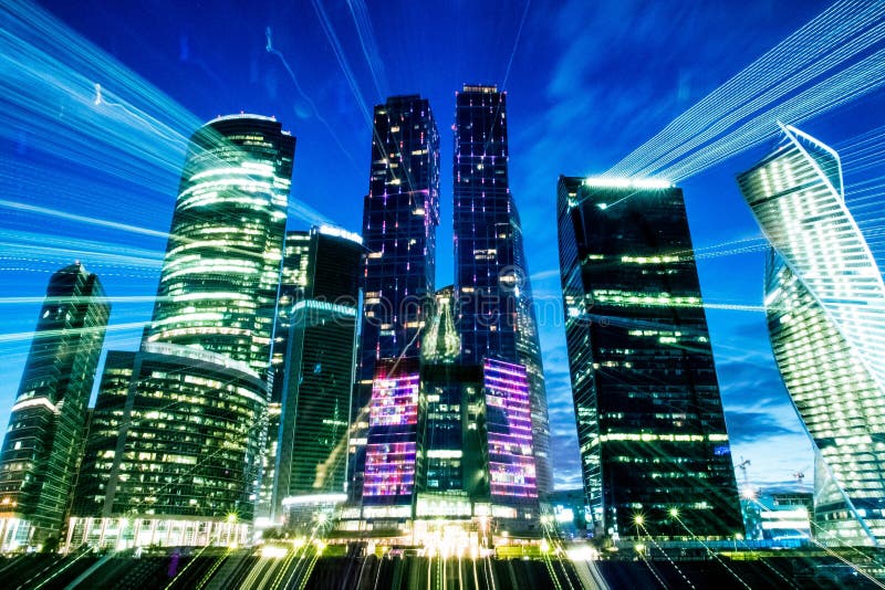 Moscow stock image. Image of heaven, lights, light, freezelight - 56904905