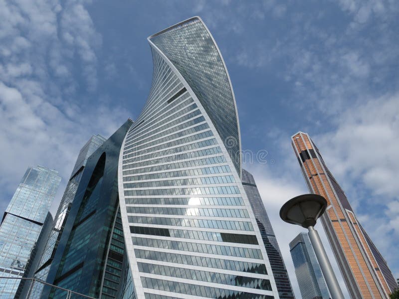 Moscow City from Many Angles, the Whole Building Editorial Photography ...