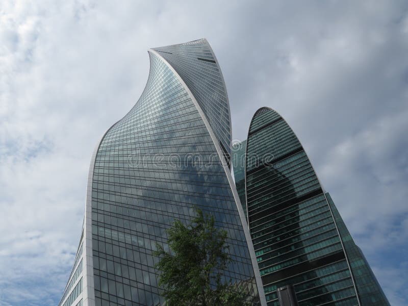 Moscow City from Many Angles, the Whole Building Editorial Photography ...