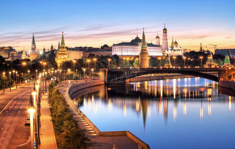 Moscow Cityscape in Russia, Kremlin Stock Image - Image of heritage ...