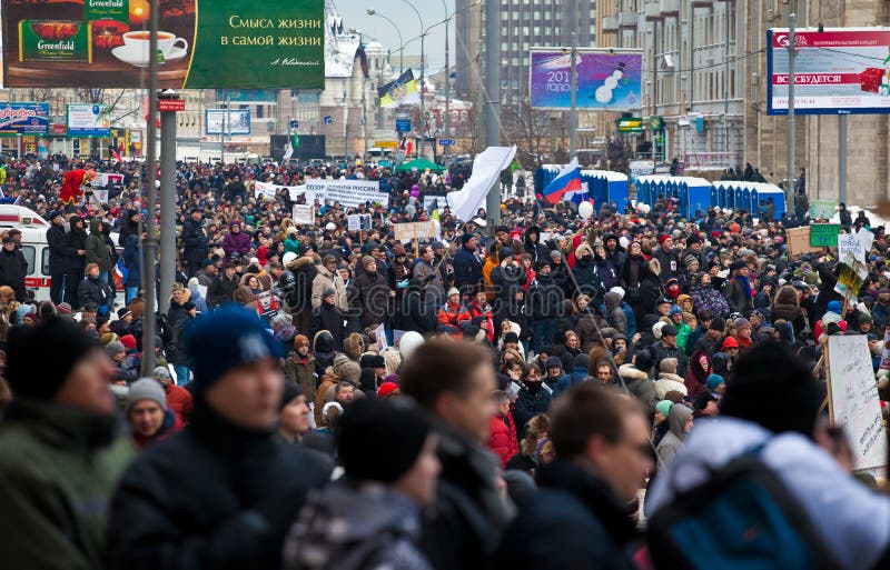 Protest in Moscow 15 September 2012 Editorial Photo - Image of election ...