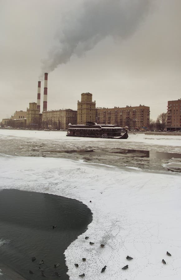 Moscow ducks stock image. Image of chimney, dirtying, color - 4105905