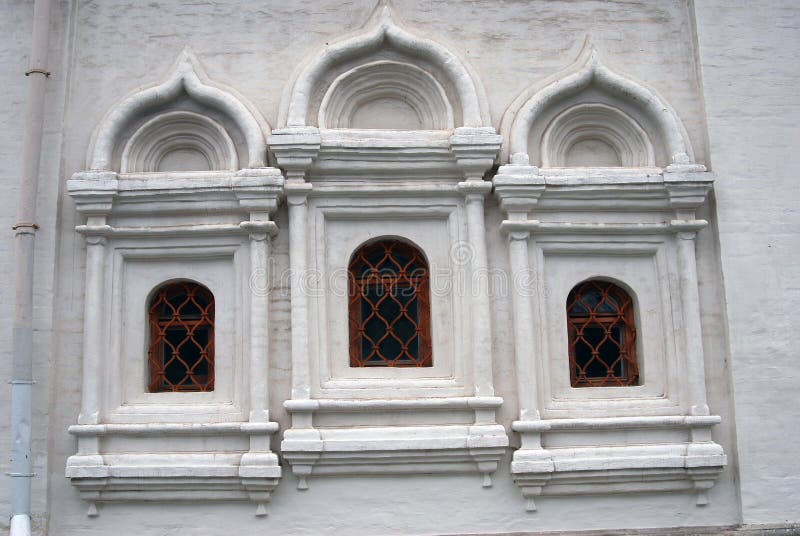 Moscow Kremlin Architecture. Old Windows Frames. Stock Photo - Image of ...