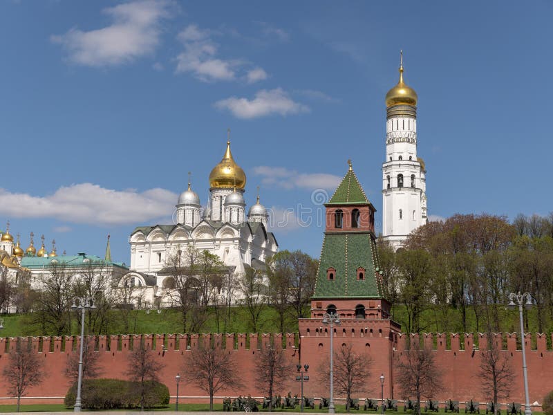 Moscow Kremlin Embankment View of the Great Kremlin Palace Stock Photo ...
