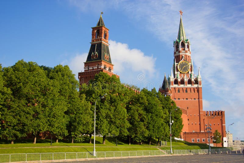 Moscow Kremlin towers stock photo. Image of cityscape - 27853860